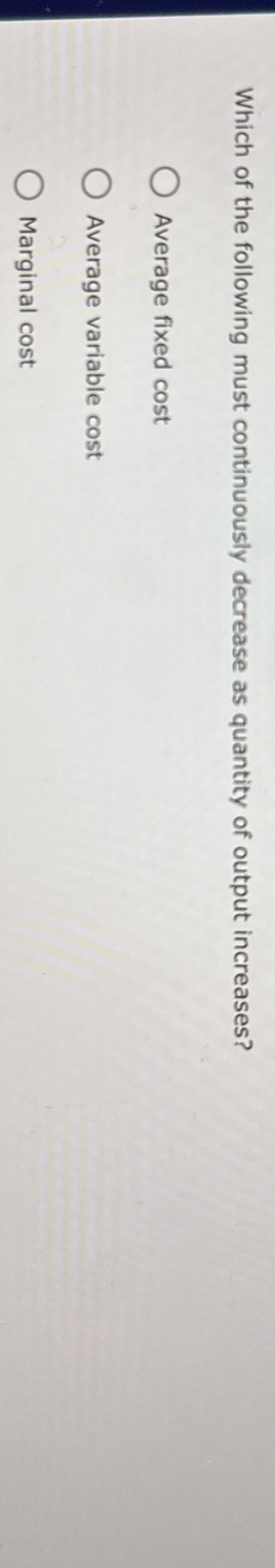 Solved Which of the following must continuously decrease as | Chegg.com