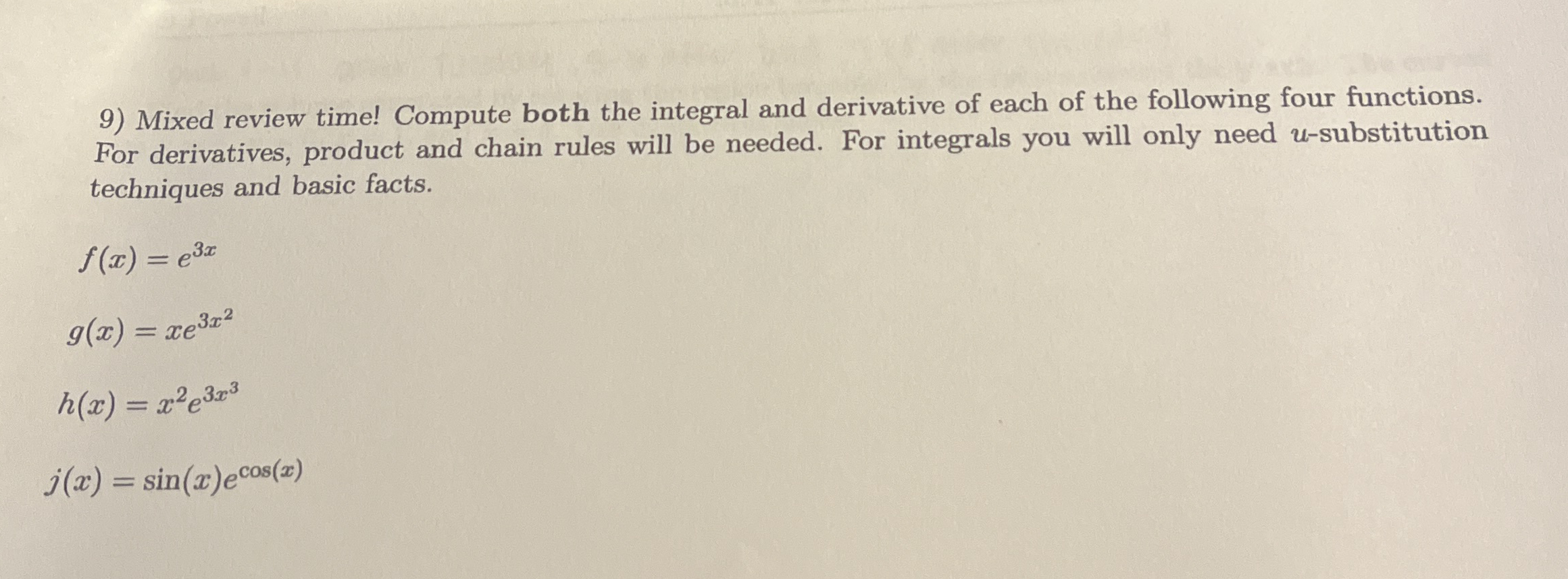 Solved Mixed review time! Compute both the integral and | Chegg.com