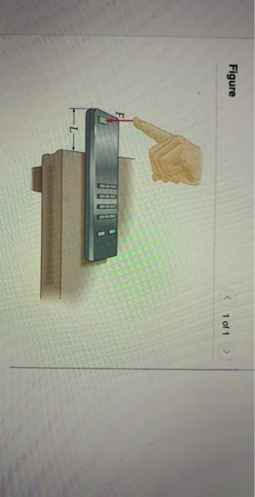 Solved A 0.122 kg remote control 25.0 cm long rests on a | Chegg.com