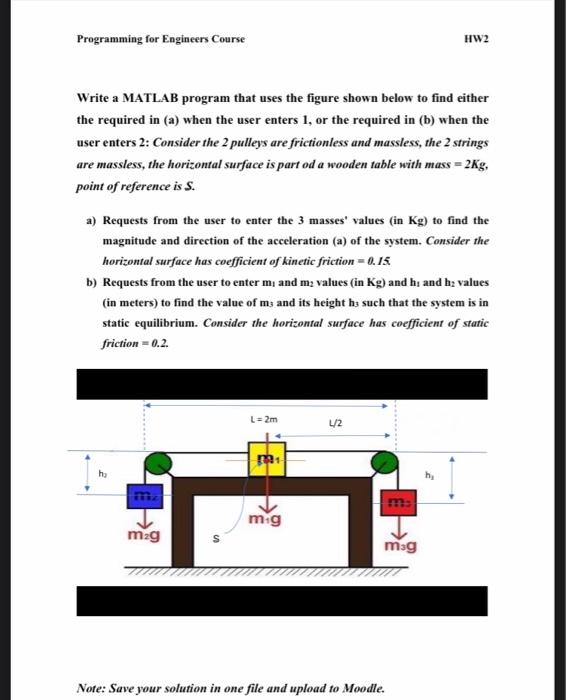 Solved Programming for Engineers Course HW2 Write a MATLAB | Chegg.com