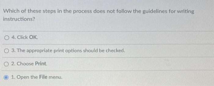 Solved Which of these steps in the process does not follow | Chegg.com