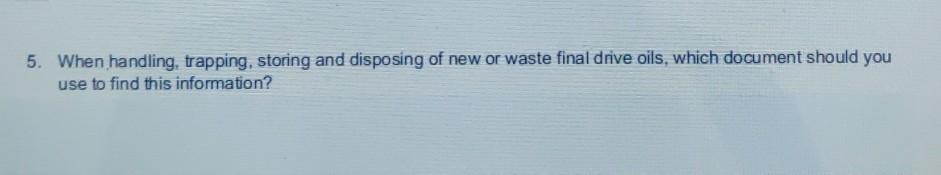 Solved 52. Before repairing a banjo final drive assembly. | Chegg.com