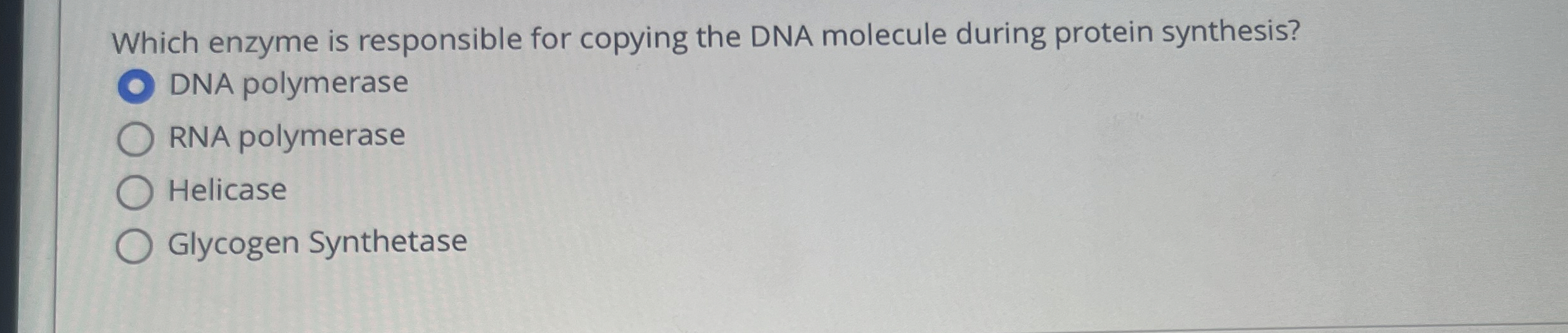 Solved Which enzyme is responsible for copying the DNA | Chegg.com