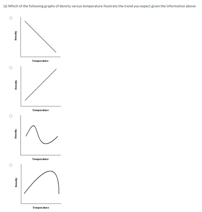Solved As a solidk substance is heated, its volume increases | Chegg.com