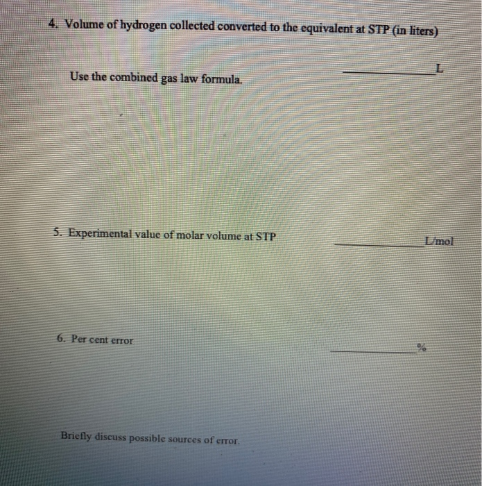 Solved When a gas is collected over water by the water | Chegg.com