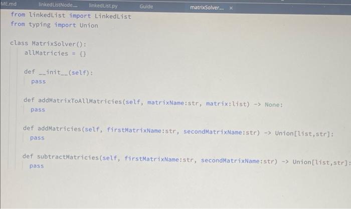 Solved PLEASE WRITE THE CODE IN PYTHON. INSTRUCTIONS ARE | Chegg.com