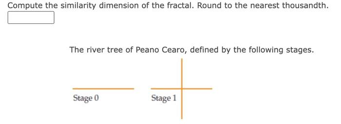 Solved Compute the similarity dimension of the fractal. | Chegg.com