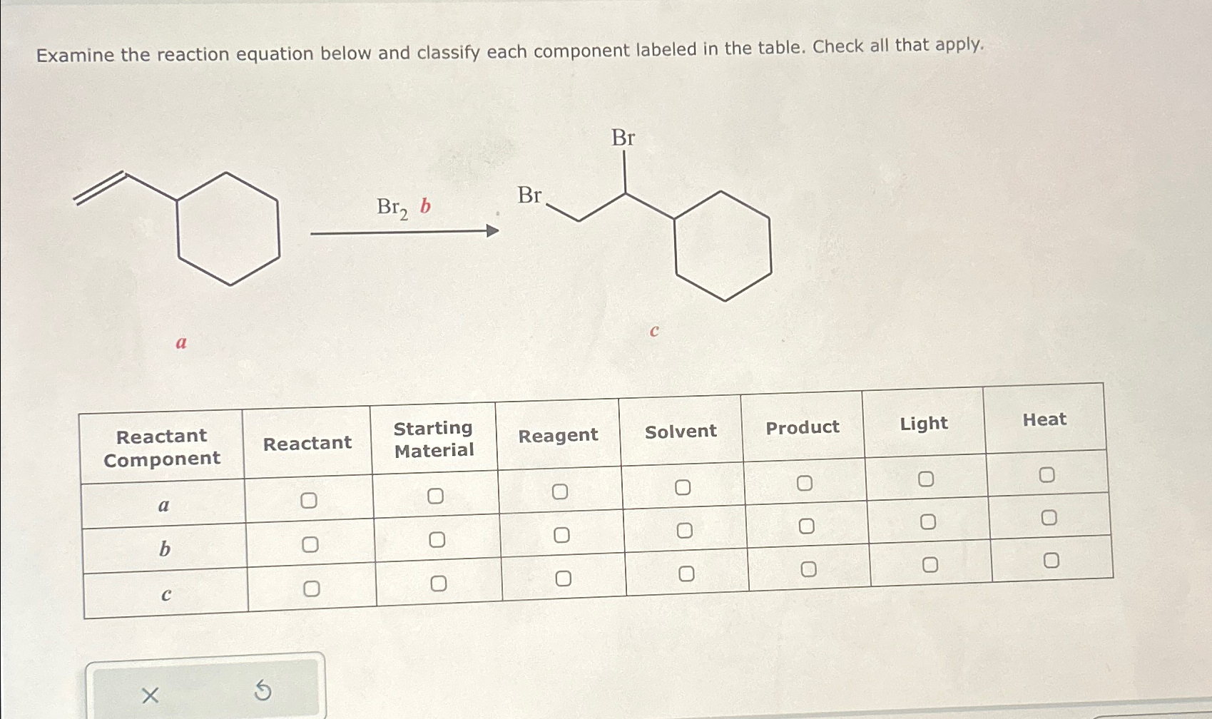 Solved Examine the reaction equation below and classify each | Chegg.com