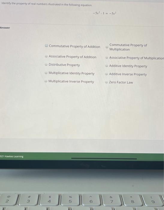 Solved Identify the property of real numbers illustrated in | Chegg.com