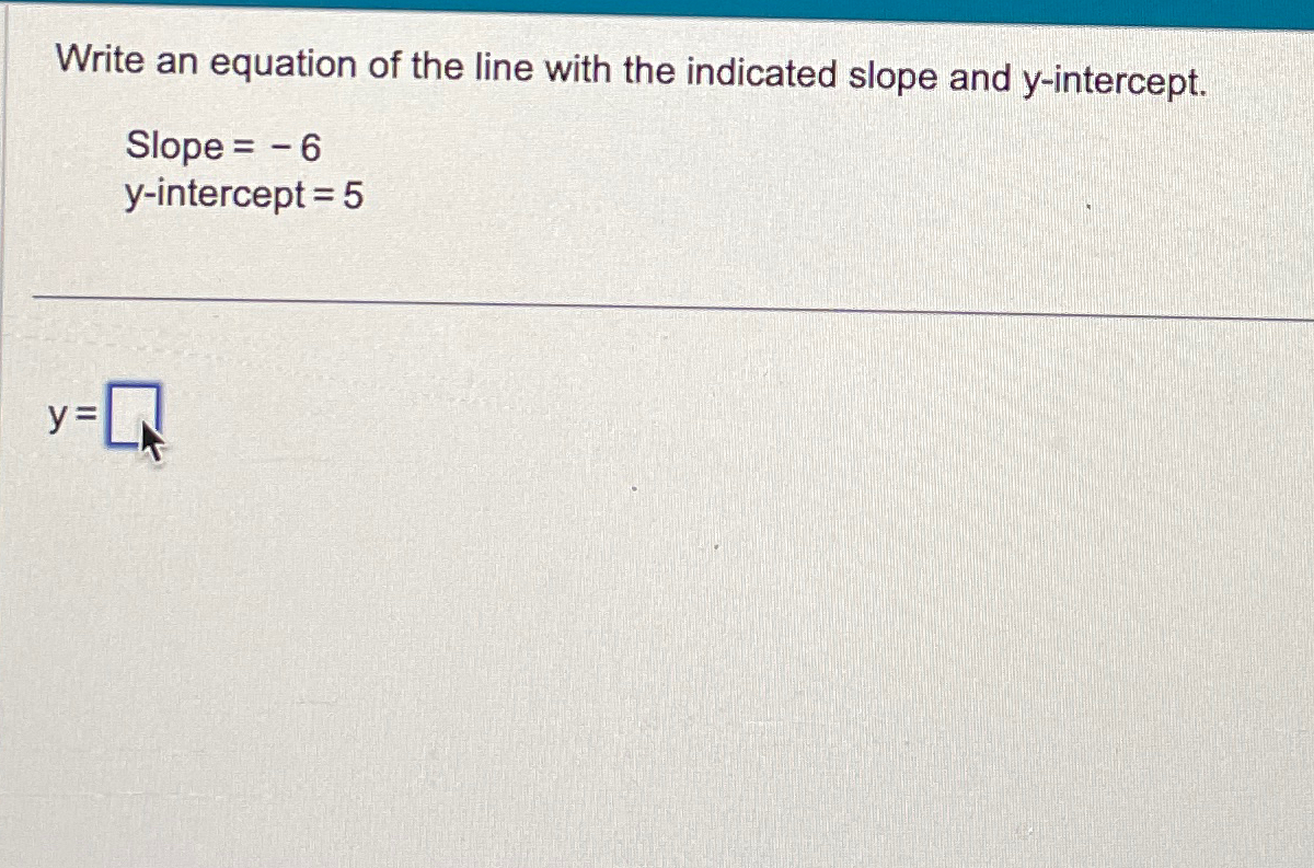 Solved Write an equation of the line with the indicated | Chegg.com