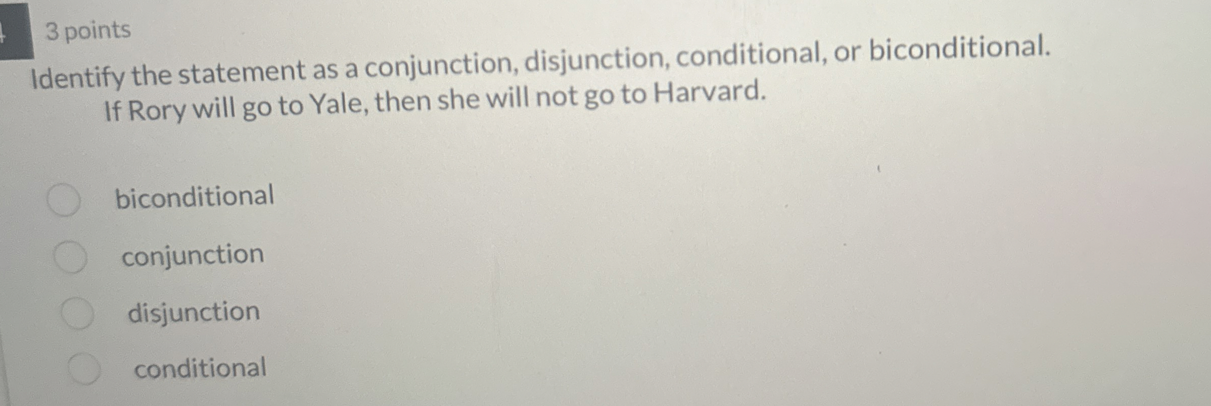 Solved 3 ﻿pointsidentify The Statement As A Conjunction