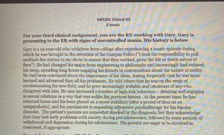 Solved from the below passage using the template given, | Chegg.com