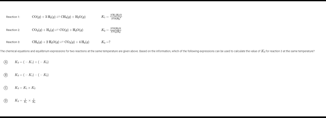 Solved Reaction 1: | Chegg.com