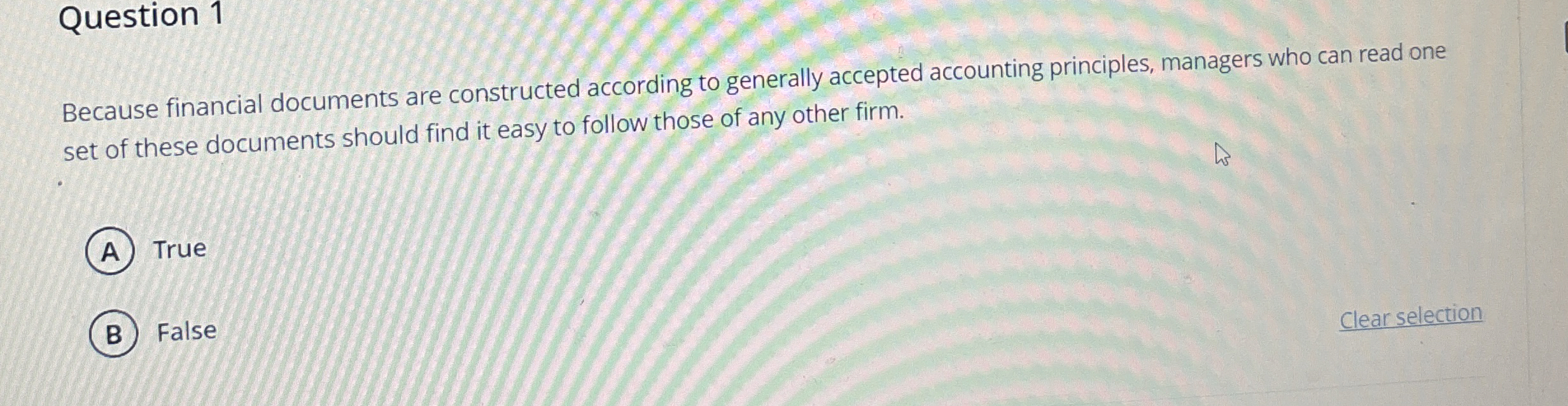 Solved Question 1Because financial documents are constructed | Chegg.com