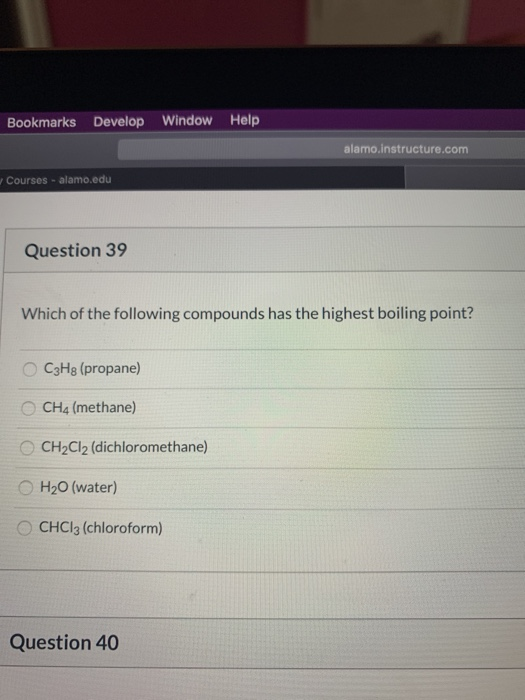 Solved Bookmarks Develop Window Help alamo.instructure.com | Chegg.com
