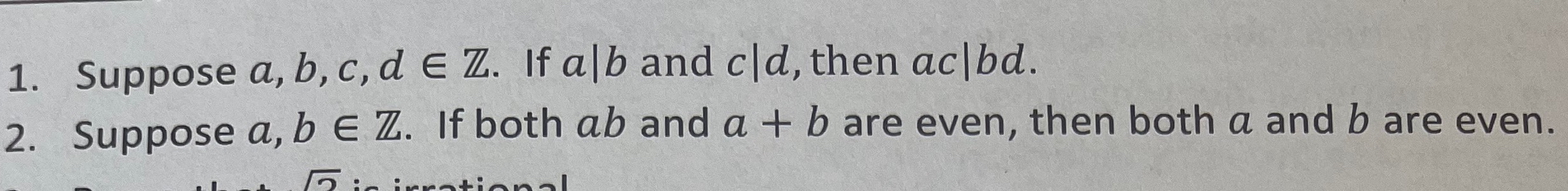 Solved |||Suppose a,b in Z. ﻿If both ab ﻿and a+b ﻿are even, | Chegg.com