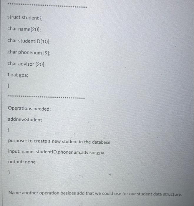 Solved Name another operation besides add that we could use | Chegg.com