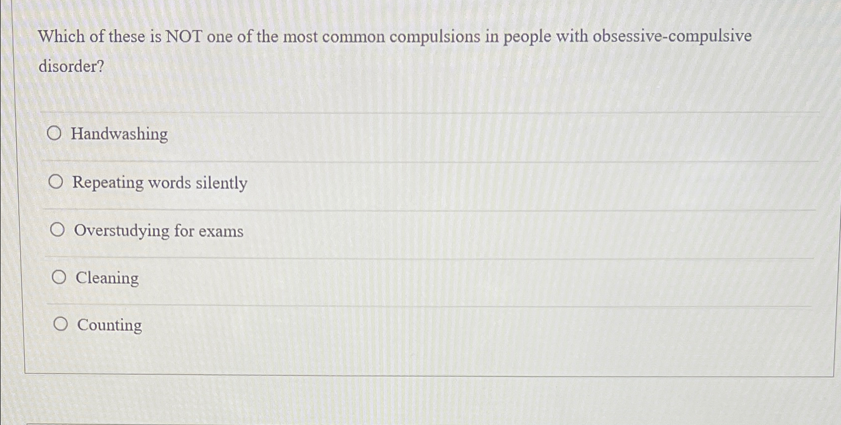 Solved Which of these is NOT one of the most common | Chegg.com