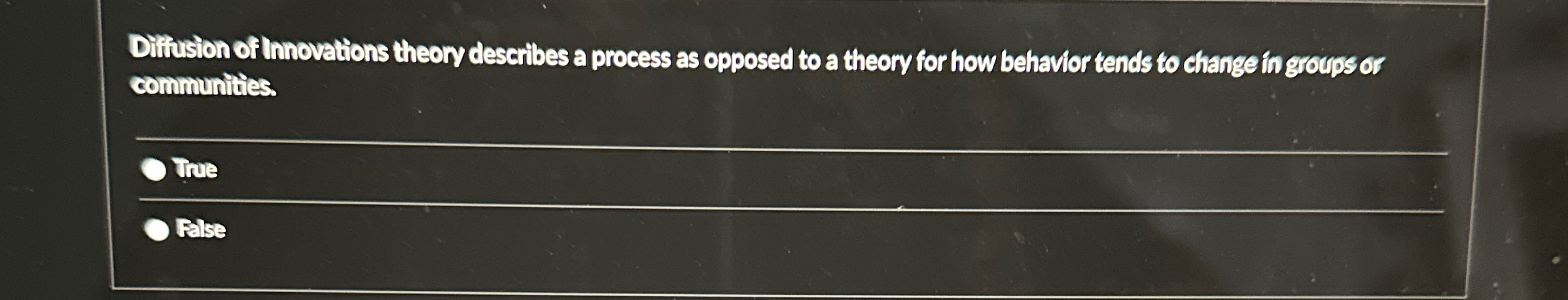 Solved Difusion of innovations theory describes a process as | Chegg.com