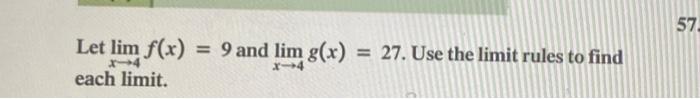Solved limx→4[f(x)−g(x)] limx→4g(x)f(x) limx→4f(x) | Chegg.com