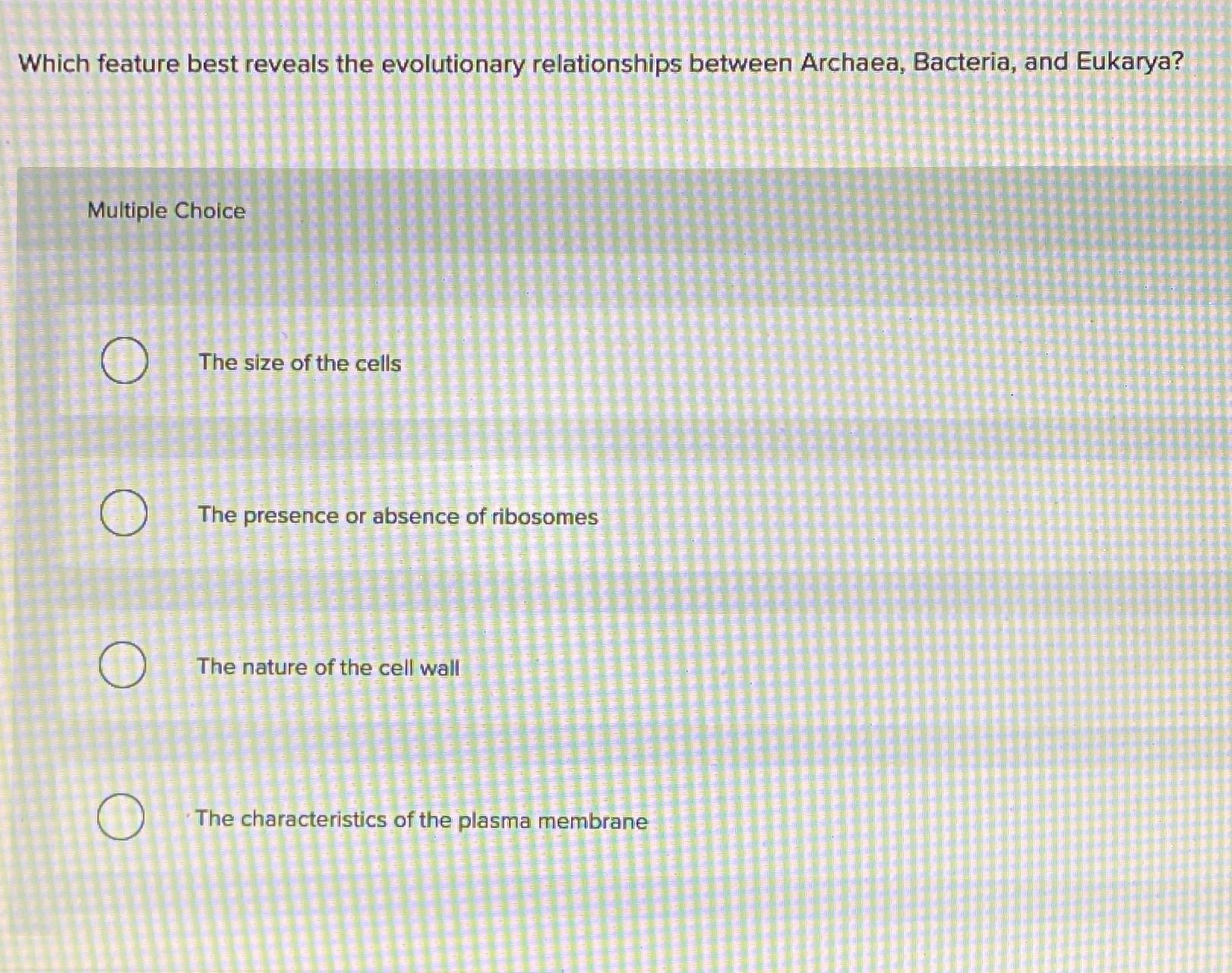 Solved Which feature best reveals the evolutionary | Chegg.com
