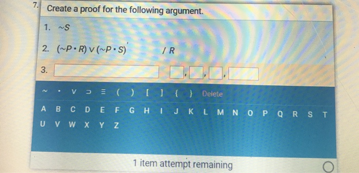 Solved 5. Create a proof for the following argument. 1. GH | Chegg.com