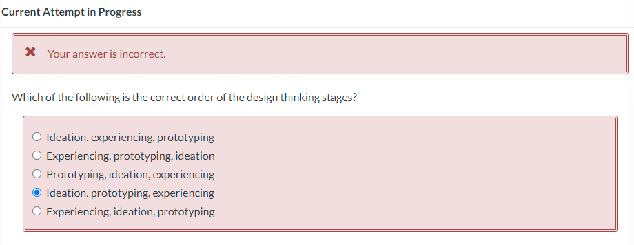 Solved Current Attempt in ProgressYour answer is | Chegg.com