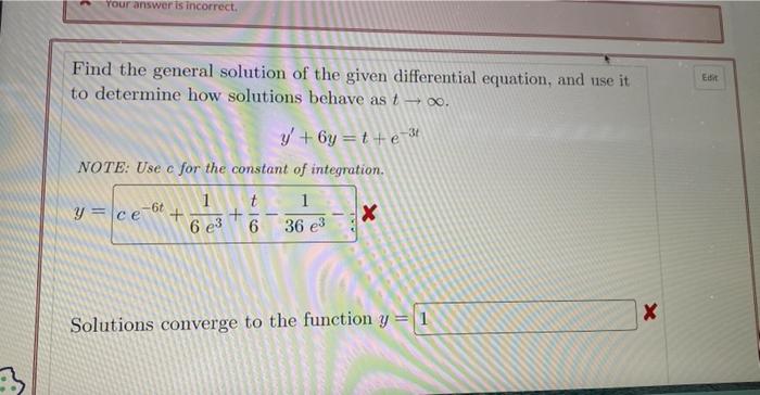 Solved Find the general solution of the given differential | Chegg.com