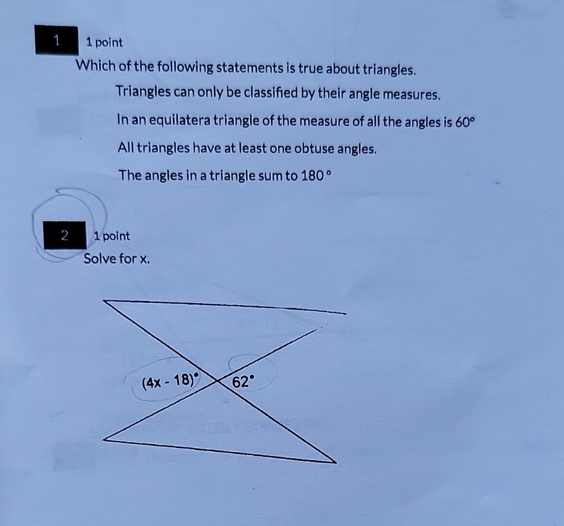 Solved 11 point Which of the following statements is true | Chegg.com