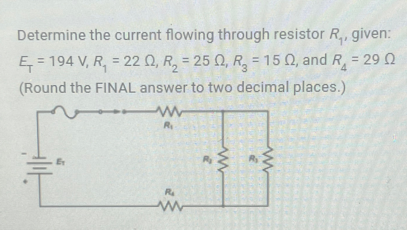Solved Determine the current flowing through resistor R1, | Chegg.com