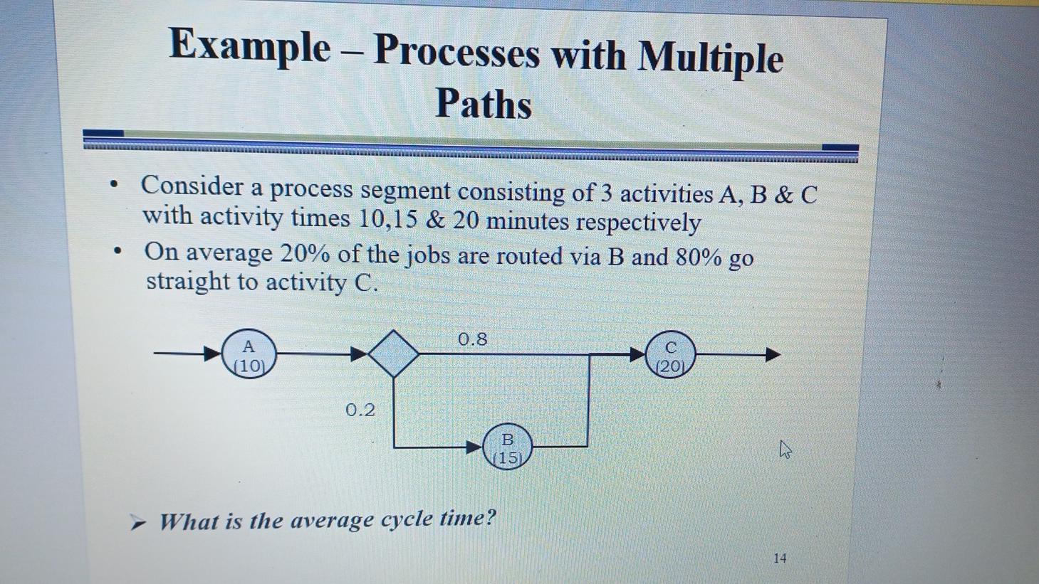 Solved - Example - Processes with Multiple Paths • Consider | Chegg.com