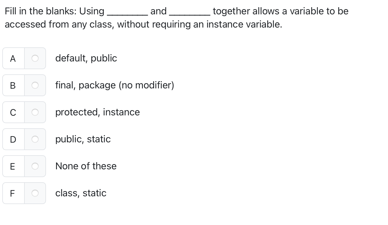 Solved Using ______ ﻿and _______ ﻿together allows a variable | Chegg.com