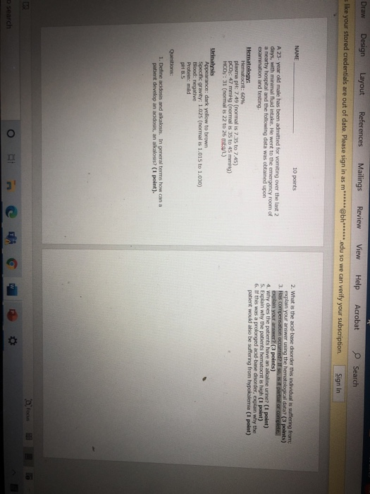 Solved Draw Design Layout References Mailings Review View | Chegg.com