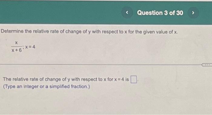 Solved Determine the relative rate of change of y with | Chegg.com