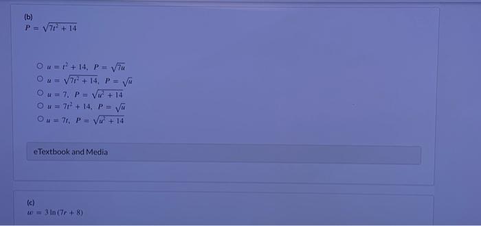 Use the variable u for the inside function to express | Chegg.com