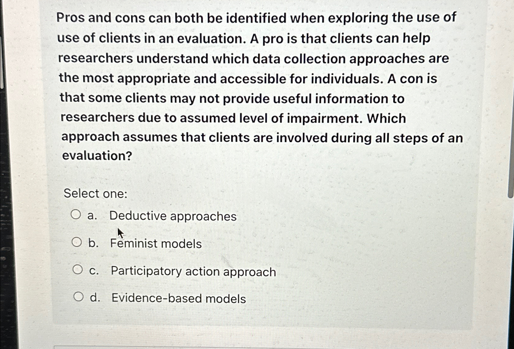 Solved Pros and cons can both be identified when exploring | Chegg.com