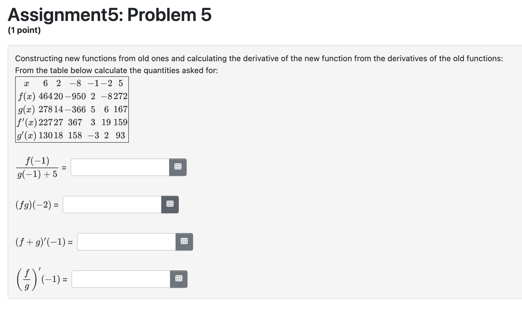 Solved Constructing new functions from old ones and | Chegg.com