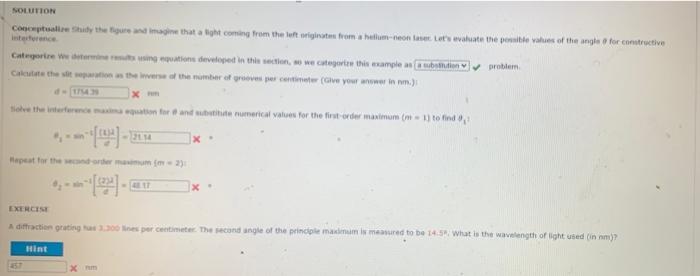 Solved The Orders Of A Diffraction Grating Monochromatic