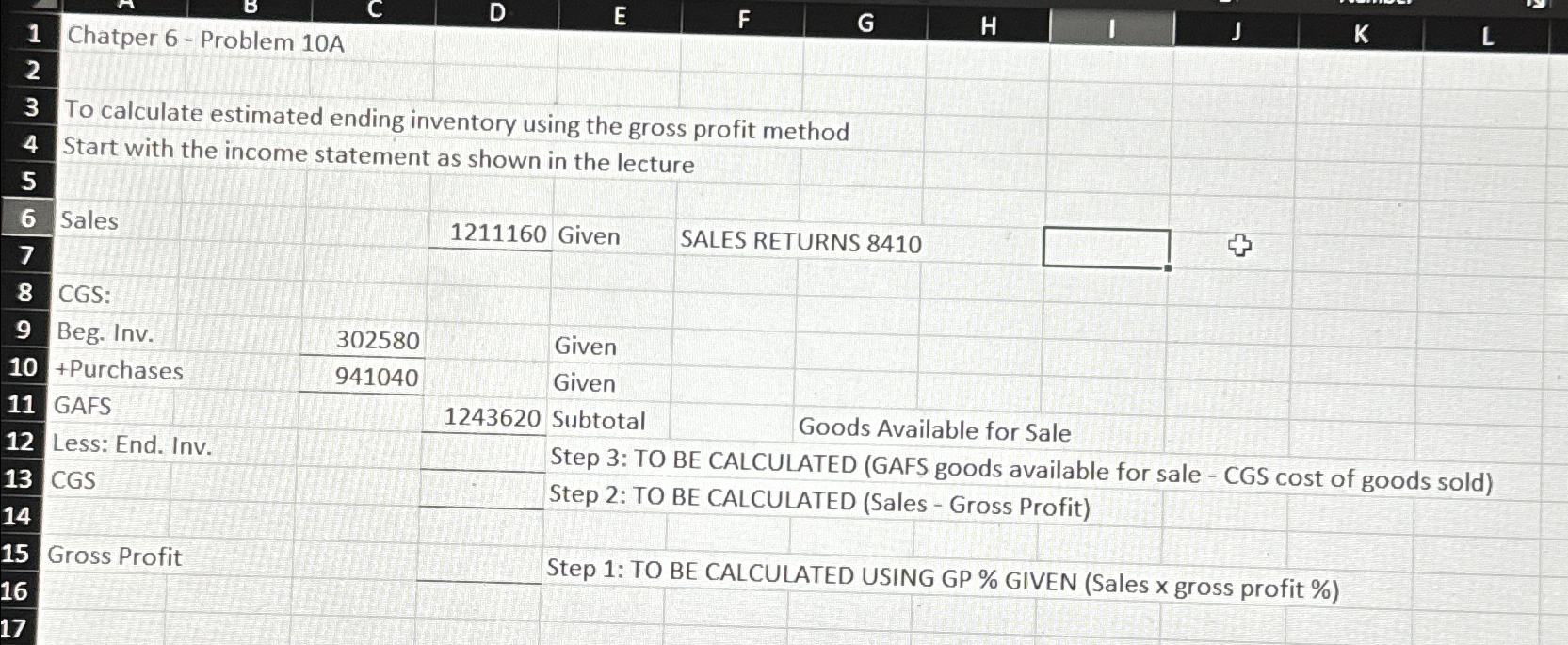 Solved Chatper 6 - ﻿Problem 10A23 ﻿To calculate estimated | Chegg.com