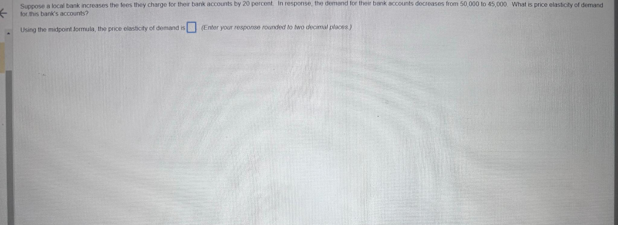 Solved for this bank's accounts?Using the midpoint formula, | Chegg.com