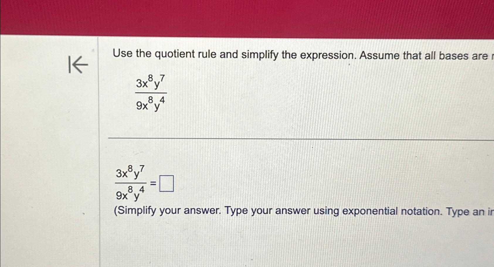 Solved Use the quotient rule and simplify the expression. | Chegg.com