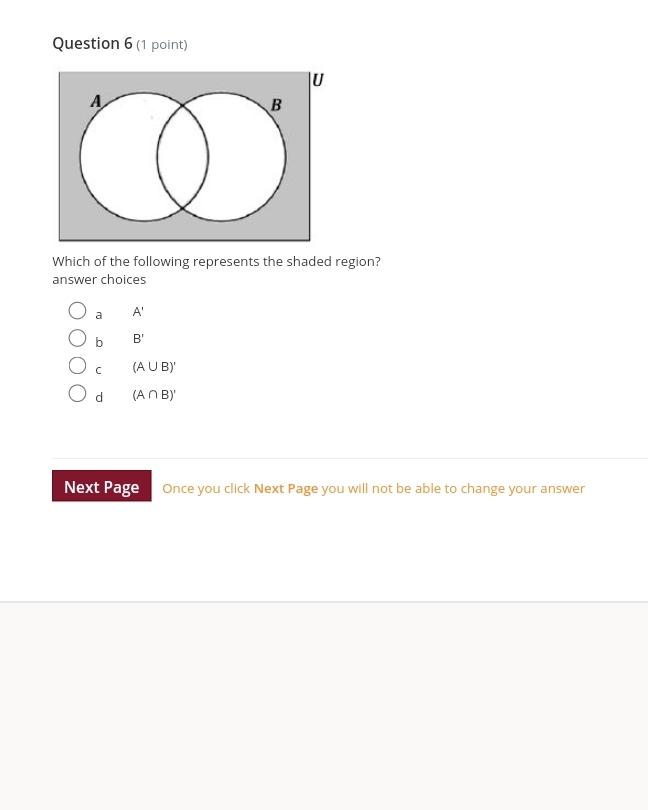 Solved Question 6 (1 ﻿point)Which of the following | Chegg.com