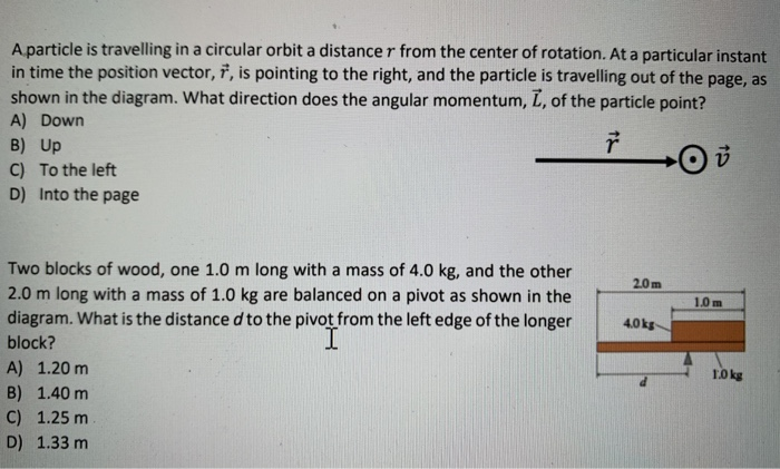 Solved A particle is travelling in a circular orbit a | Chegg.com