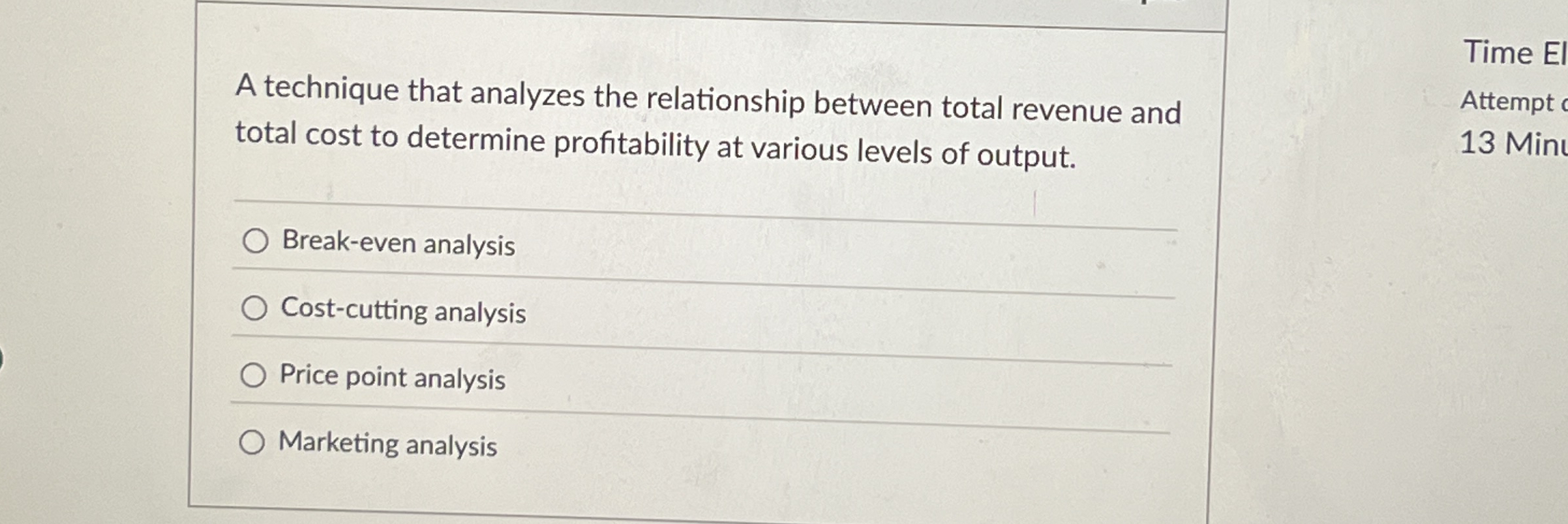 Solved A technique that analyzes the relationship between | Chegg.com