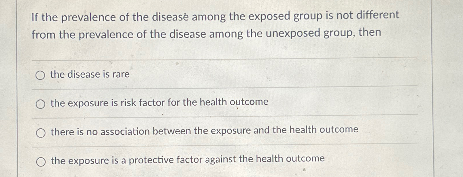 Solved If the prevalence of the disease among the exposed | Chegg.com