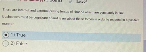 Solved SavedThere are internal and external driving forces | Chegg.com