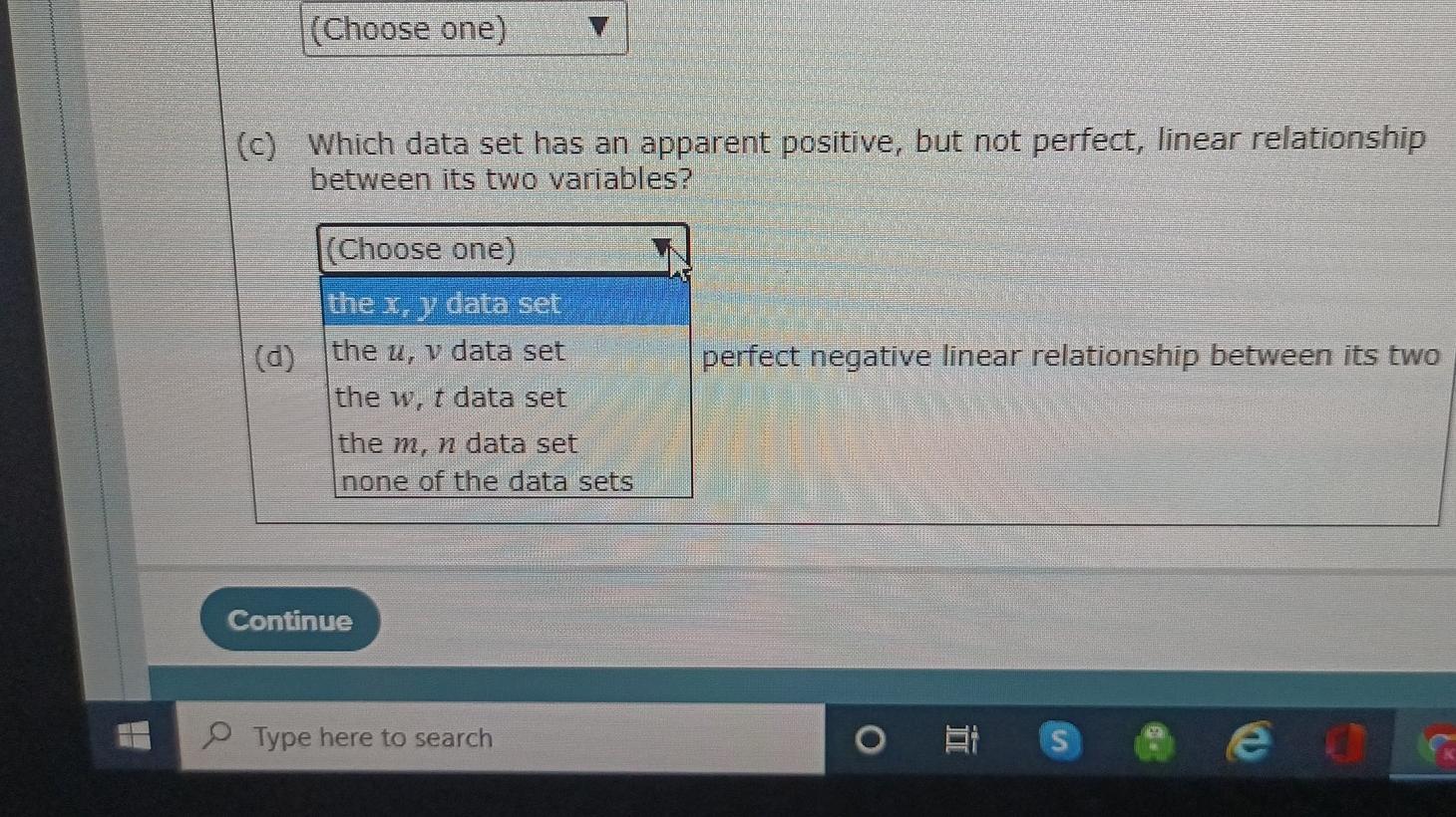 Solved Below are four bivariate data sets and their scatter | Chegg.com