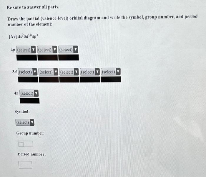 Solved Be sure to answer all parts. Draw the partial | Chegg.com