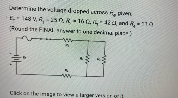 Solved Determine the total resistance for the circuit, | Chegg.com