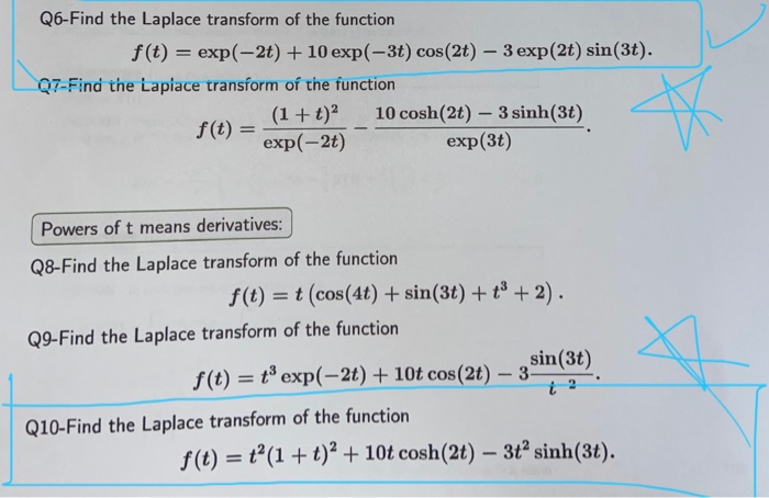 Solved Q6-Find the Laplace transform of the function f(t) = | Chegg.com